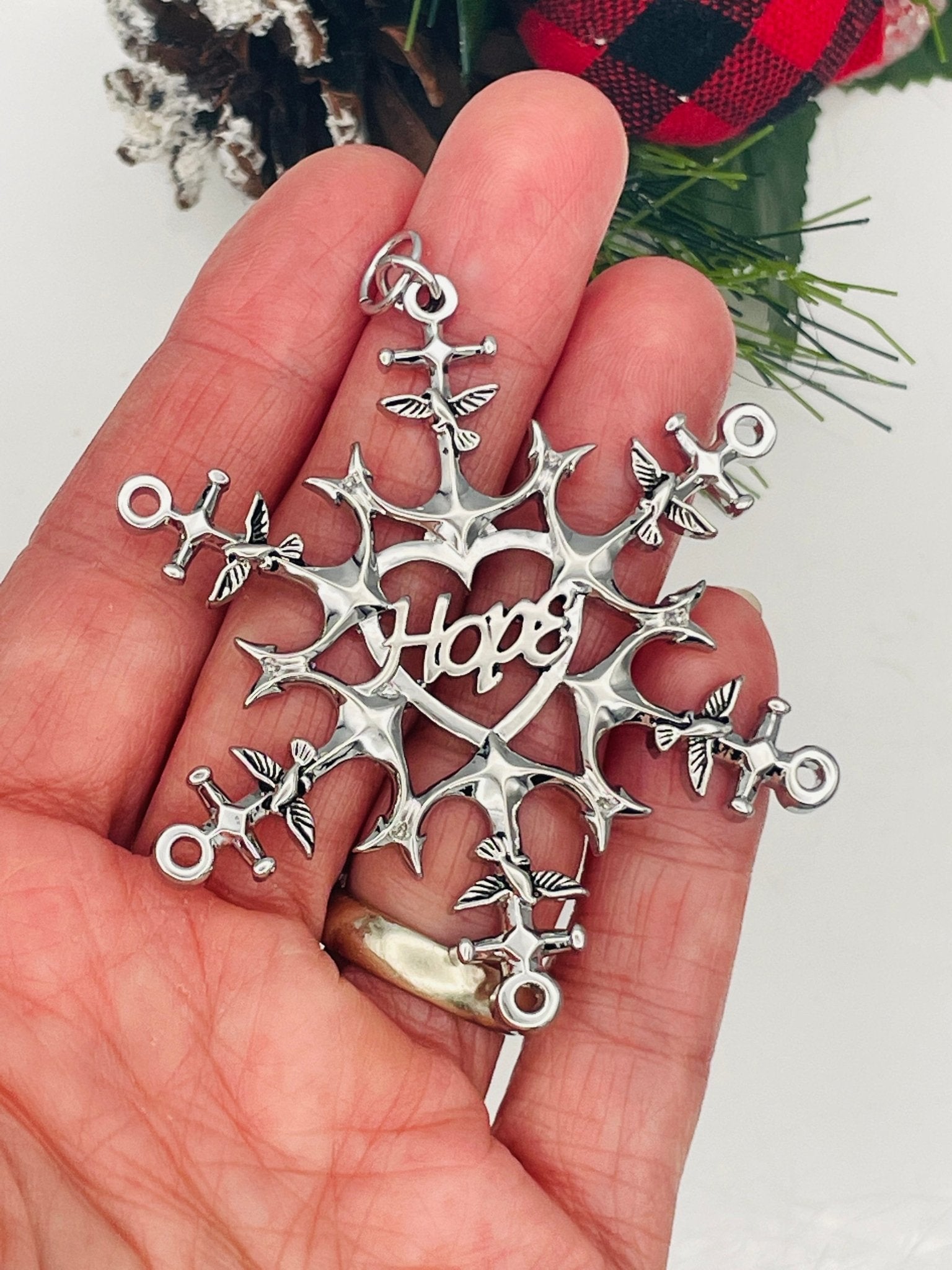 Nautical Hope Snowflake SnowWonders® ornament – Shop Palmers
