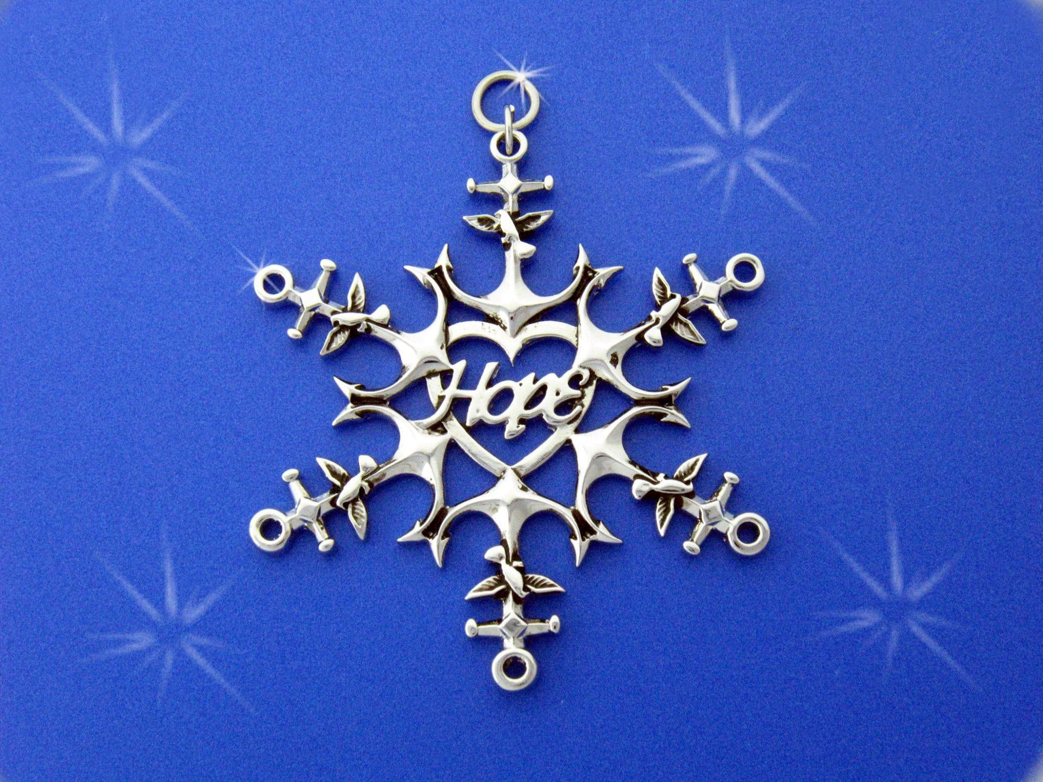 Nautical Hope Snowflake SnowWonders® ornament – Shop Palmers